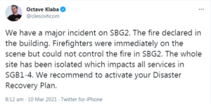 OVH 's France Data Center badly damaged by Fire, See which most popular ...