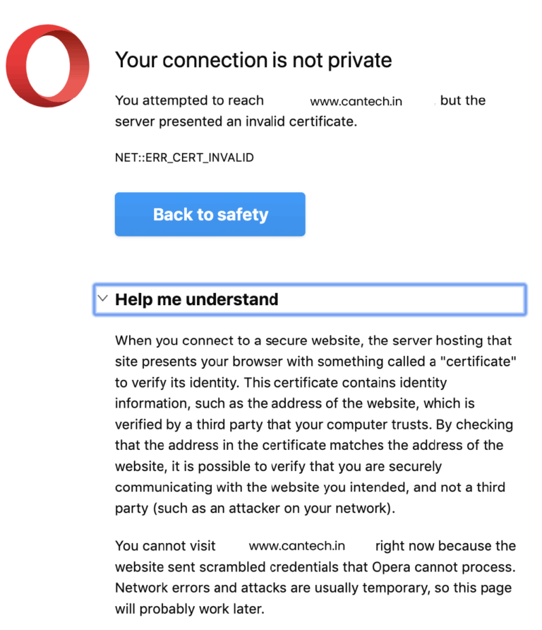 Bypass HTTPS Warning for Self-Signed SSL/TLS Certificates